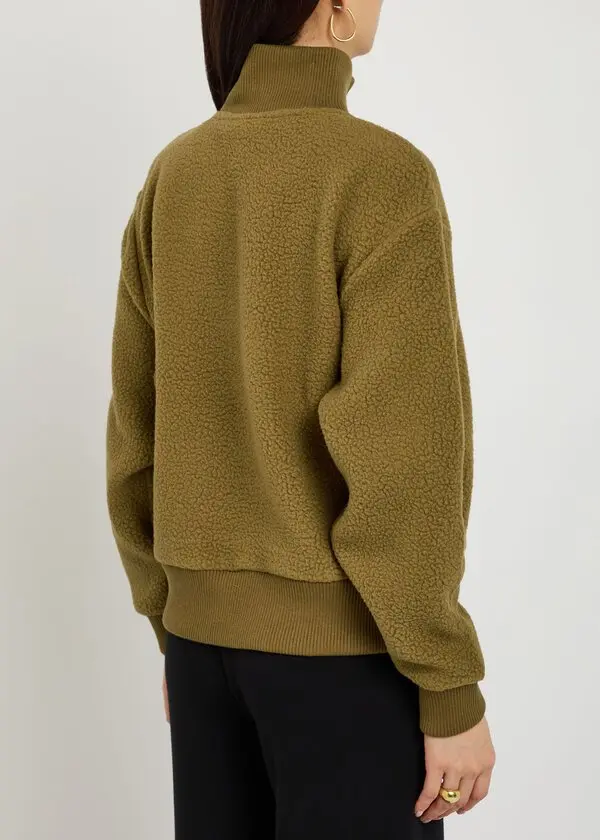 Varley Jaylin Half-zip Fleece Sweatshirt - Olive