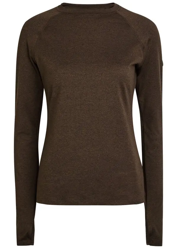 Varley Stretch-jersey Top - Dark Brown