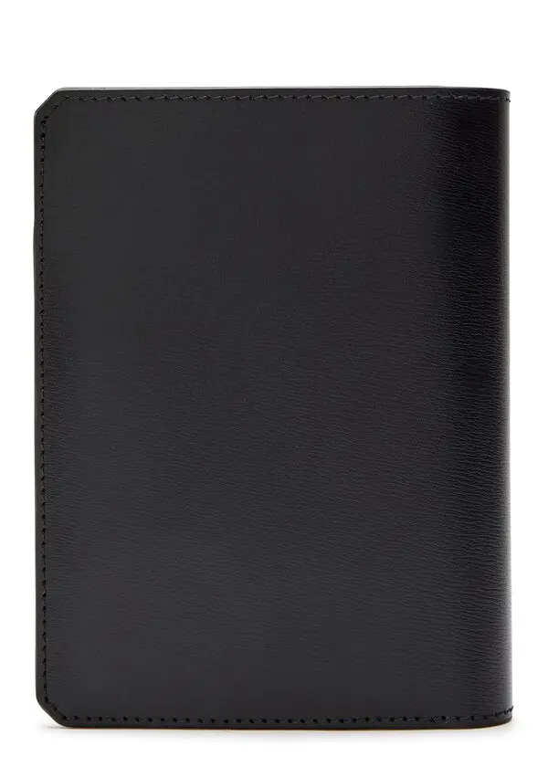 AU DEPART Logo Leather Passport Case