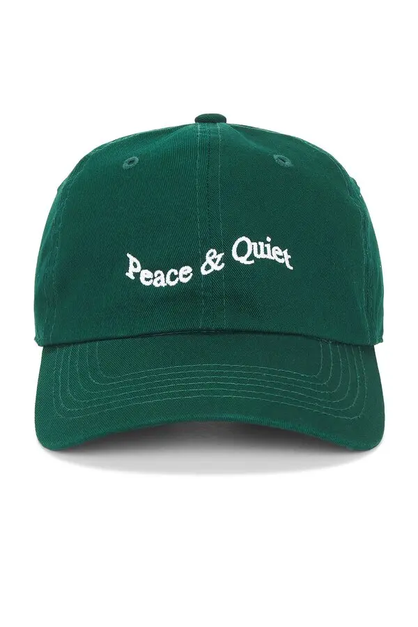 MUSEUM OF PEACE & QUIET Wordmark Tye Dye Dad Hat - Forest