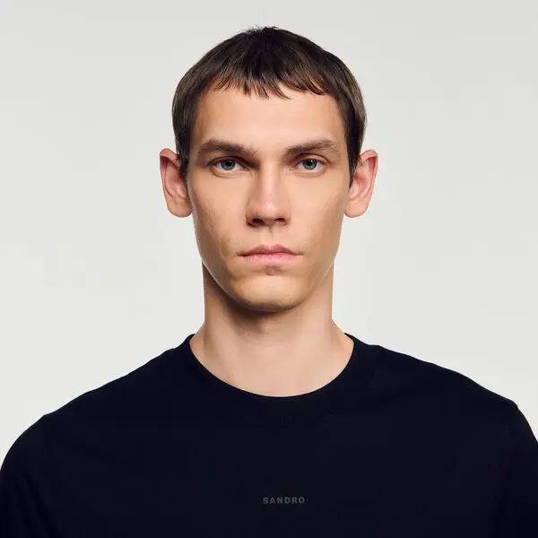Sandro Cotton T-shirt - Black