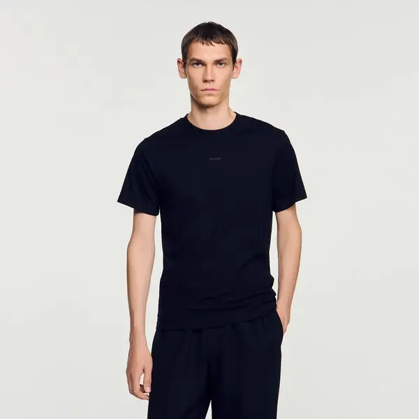 Sandro Cotton T-shirt - Black