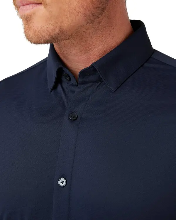 Mizzen+main Halyard Long Sleeve Dress Shirt - Navy