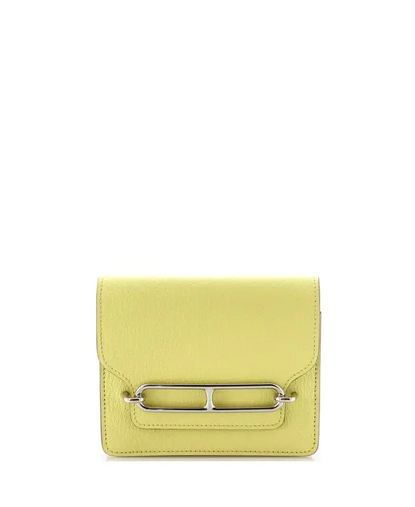 HERMES Roulis Slim Wallet Chevre Mysore - Yellow