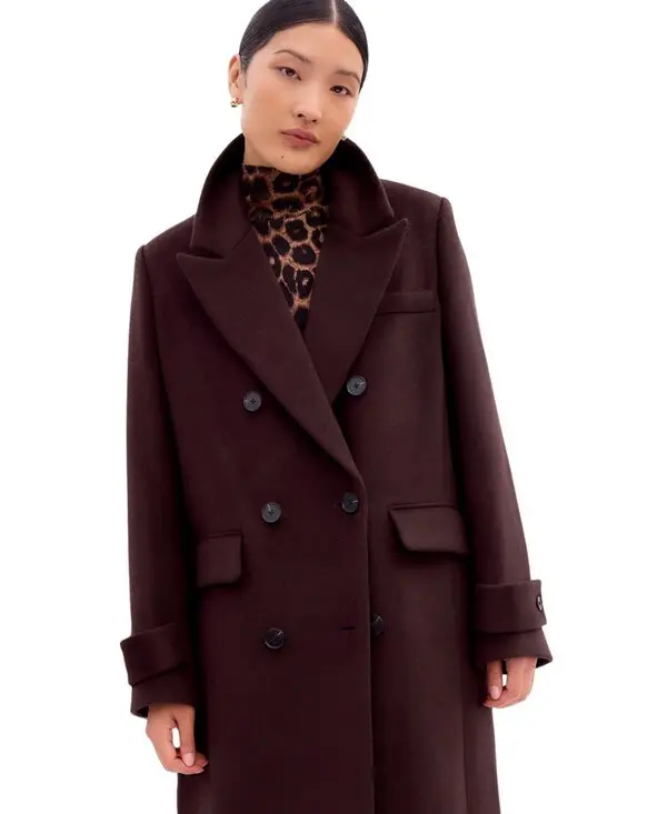 RO & ZO Wool Blend Oversized Coat