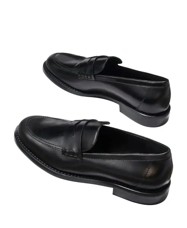 MARGAUX LONNBERG The Marlowe Loafer Flats - Black Calf