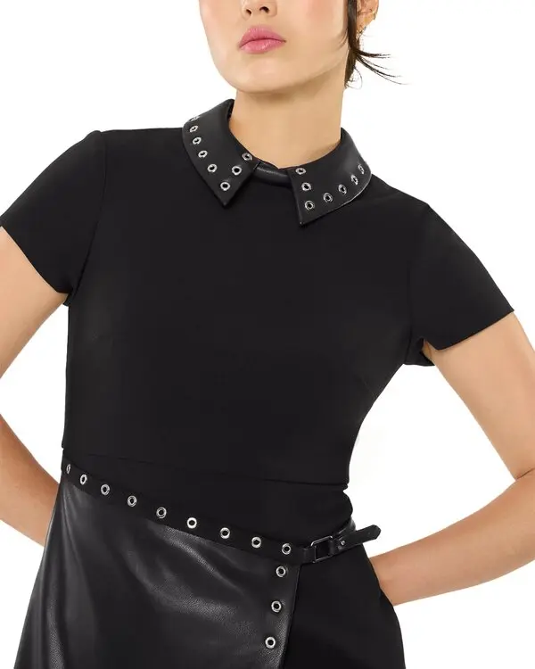 Likely Elia Faux Leather Dress