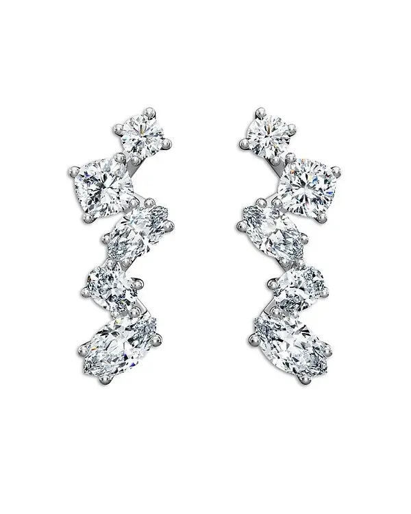 SWAROVSKI Galaxy Certified Lab Grown Diamond Drop Earrings - Silver