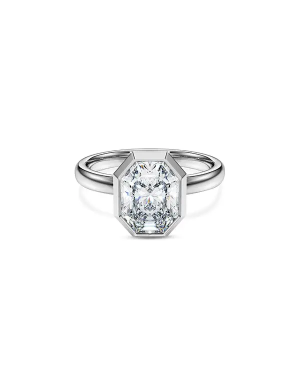 SWAROVSKI Octagon Lab Grown Diamond Ring - Silver
