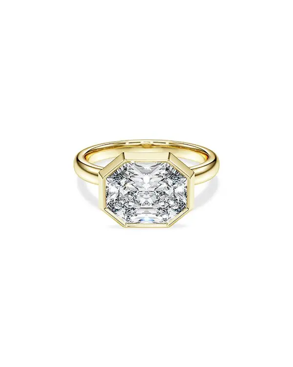 SWAROVSKI Octagon Lab Grown Diamond Bezel Ring - Gold