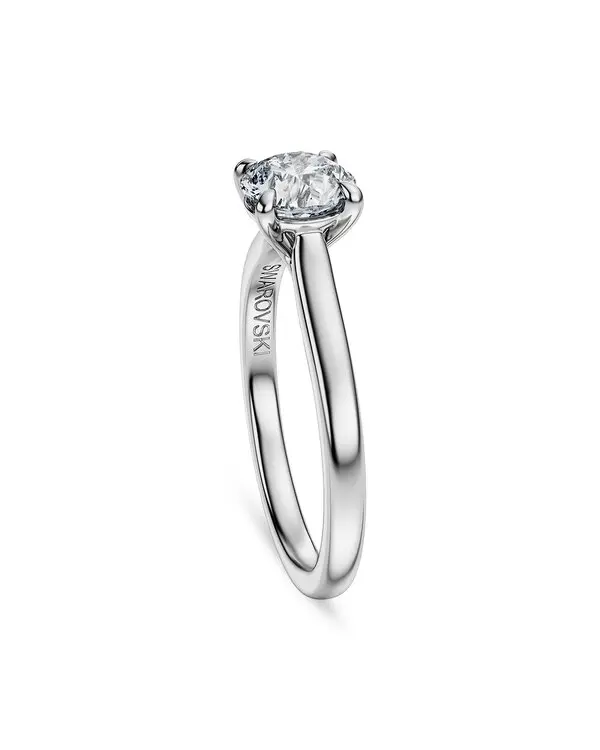 SWAROVSKI 14k White Gold Lab Grown Diamond Solitaire Eternity Ring - Silver
