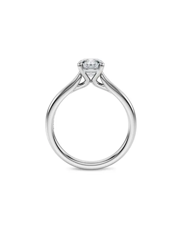 SWAROVSKI 14k White Gold Lab Grown Diamond Solitaire Eternity Ring - Silver