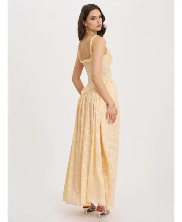 MISS CIRCLE NEW YORK Ulissa Jacquard Maxi Dress