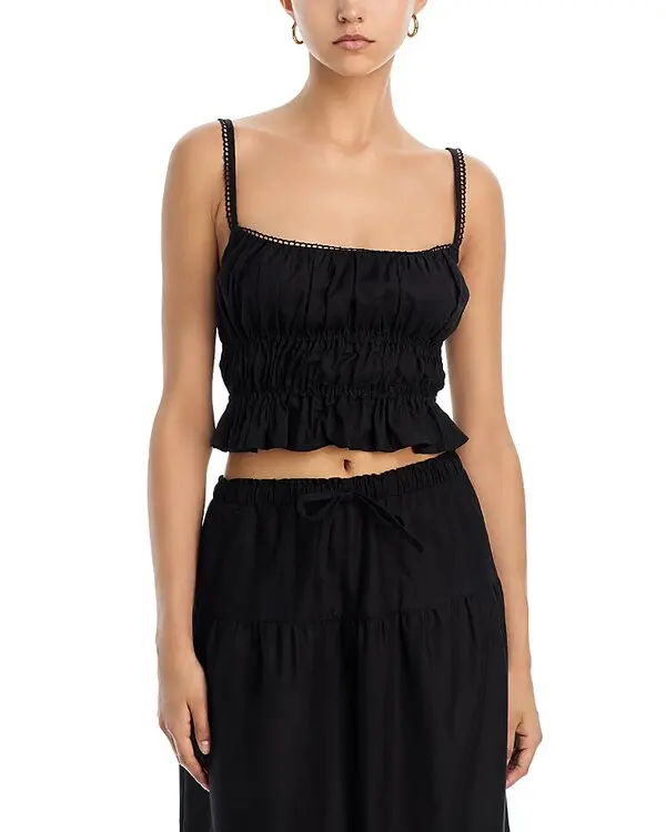 Peixoto Amelia Cover Up Top - Black
