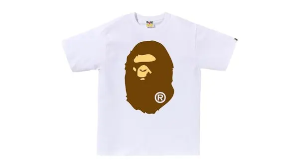 A BATHING APE Big Ape Head Tee Shirt - White