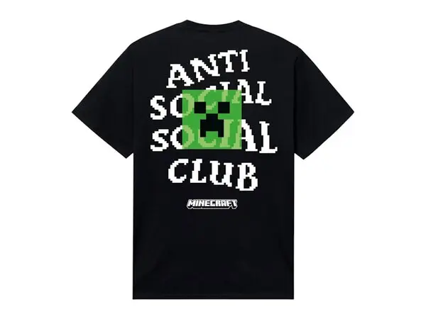 ANTI SOCIAL SOCIAL CLUB X Minecraft Creeper Head T-shirt