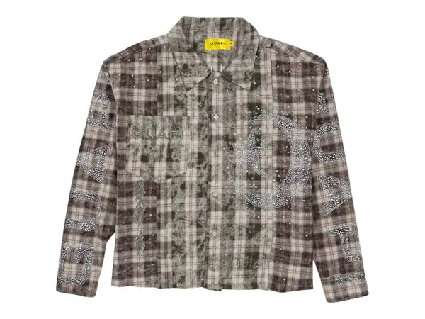 GUAPI Mocha Crescent Flannel Shirt