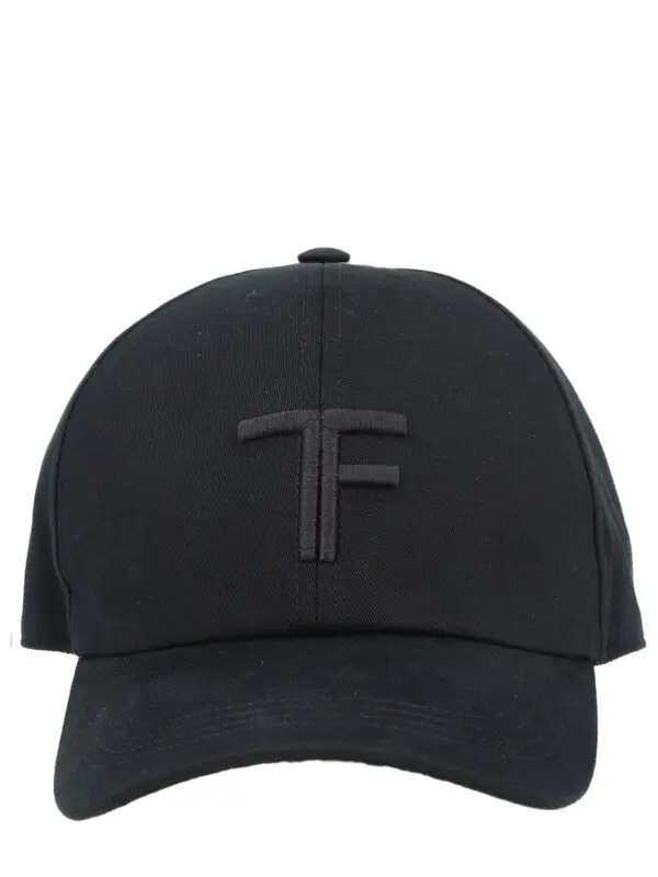 TOM FORD Monogram Baseball Cap - Black