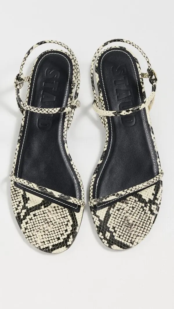 Staud Laurel Sandal - White Snake