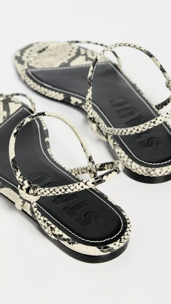 Staud Laurel Sandal - White Snake