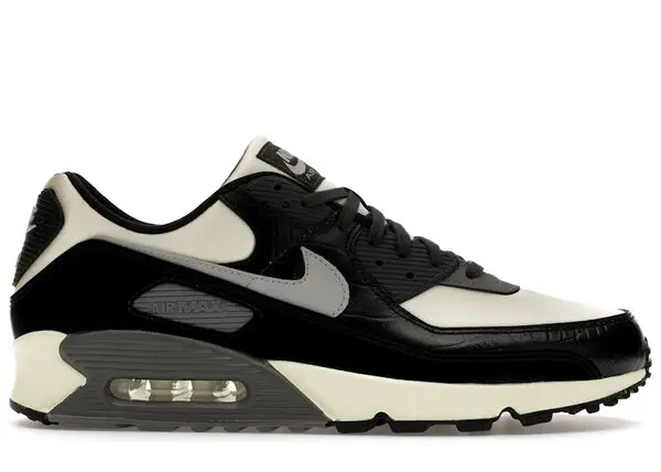 Nike Air Max 90 Qs Smoke Grey Crocodile - Sail/light Smoke Grey/black