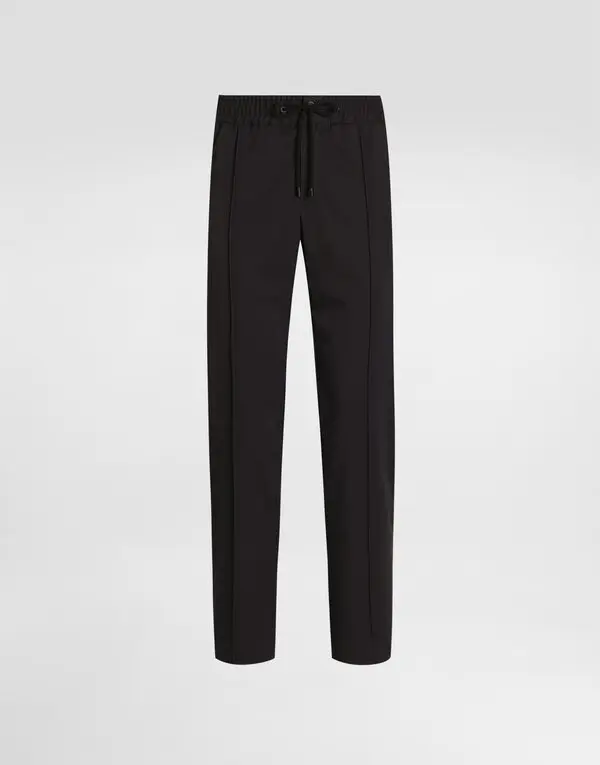 Dolce & Gabbana Wool Canvas Jogging Trousers