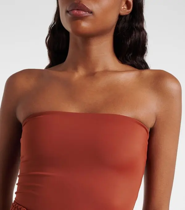 Johanna Ortiz Belted Swimsuit - Brown