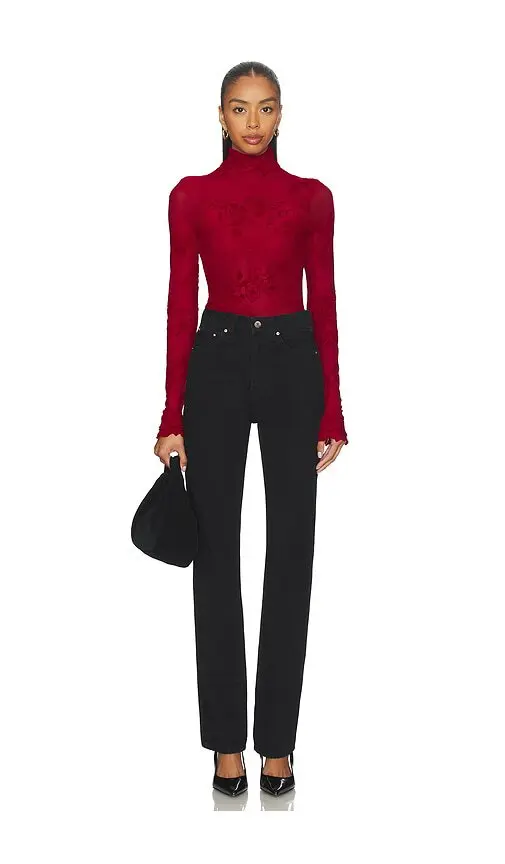 Free People You Decide Long Sleeve - Deep Cherry