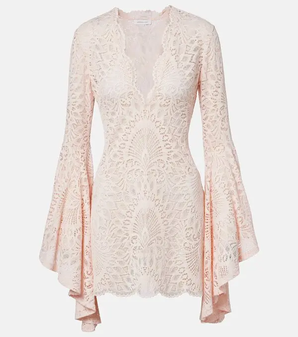 ALEXANDRA MIRO Kara Lace Beach Dress - Pink