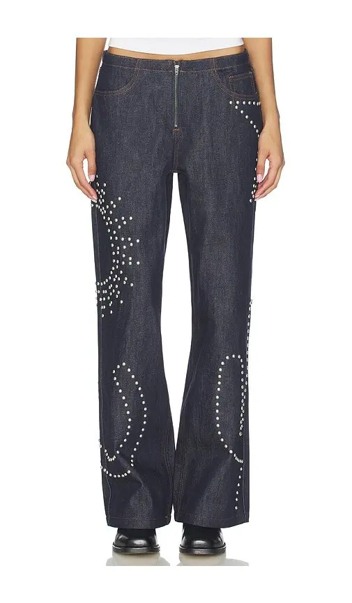 UNDERSTATED LEATHER Texas Sun Wide Leg Jean