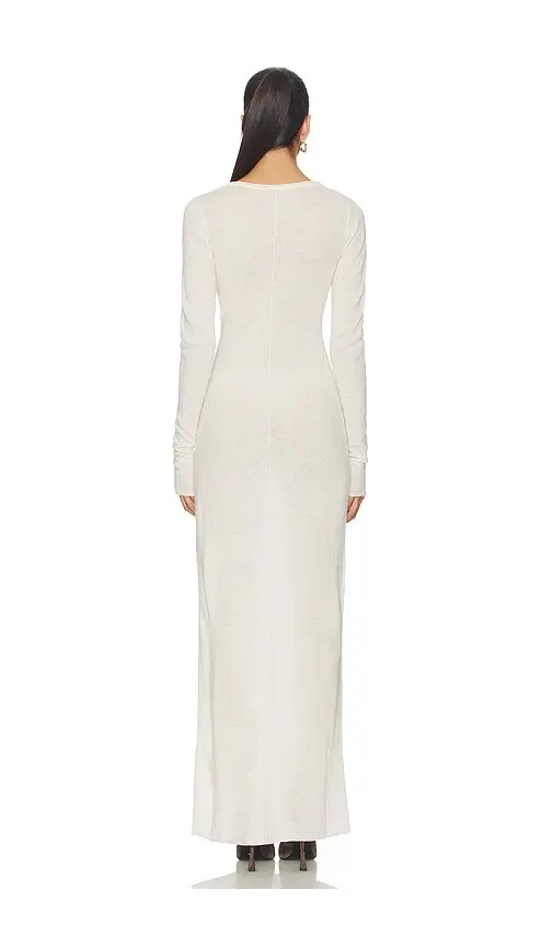 Skims Long Dress | Egret | White | Featherweight Cashmere | M | Medium | Women's