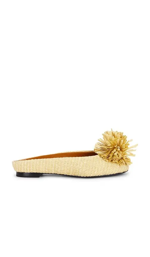 SIMONMILLER Pom Pom Riad Mule - Natural