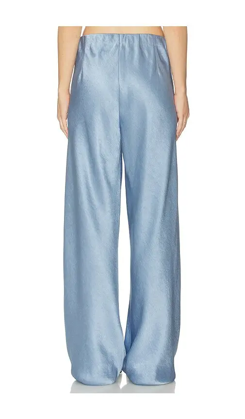 Vince High Waist Fluid Satin Bias Pant - Pacific