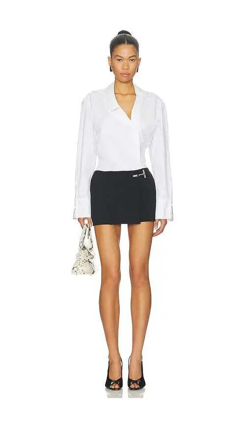 Attico Asymmetrical Shirt - White