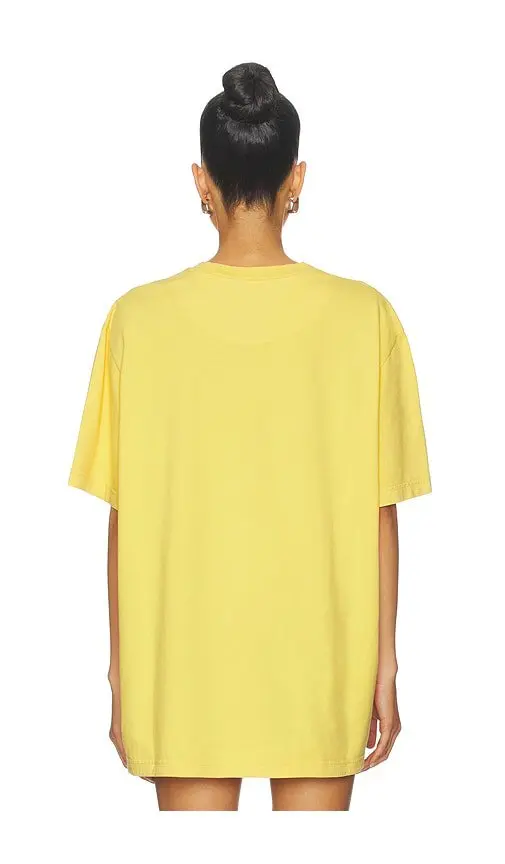 Attico Oversized T-shirt With Notched Hem