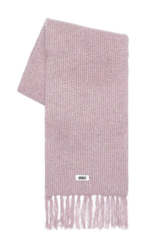 KROST Wool Speckle Scarf In Purple - Mauve