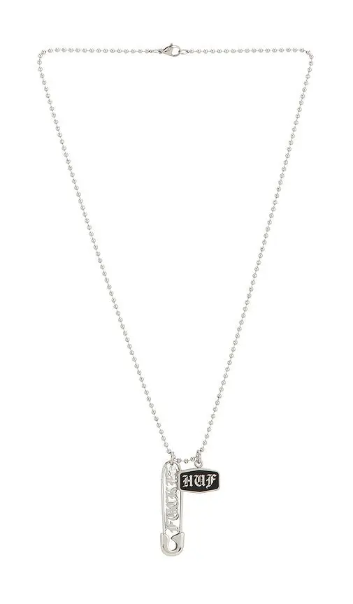 HUF Old E Pendant - Silver
