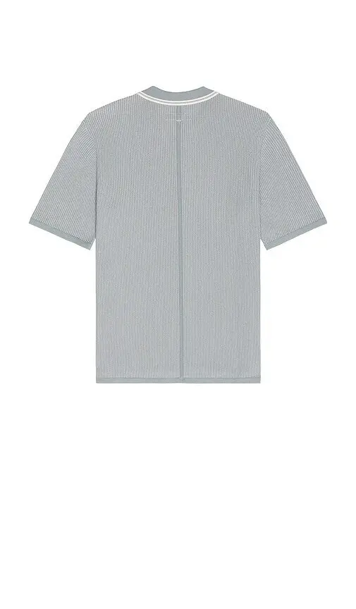 Rag & Bone Harvey Tipped Polo In Blue - Light Blue