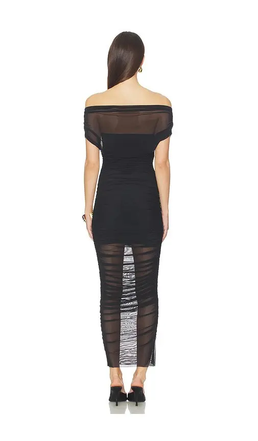 SEROYA Noel Mesh Midi Dress