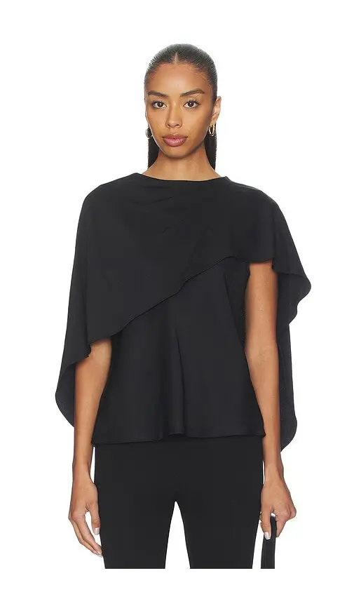 Simkhai Eliora Cape Top - Black