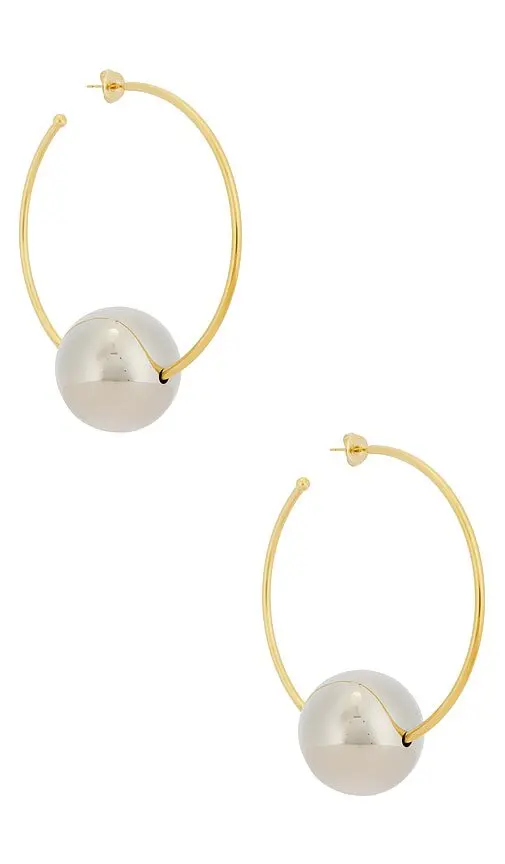 Isabel Marant Elina Large Hoop Earrings - Dore & Silver