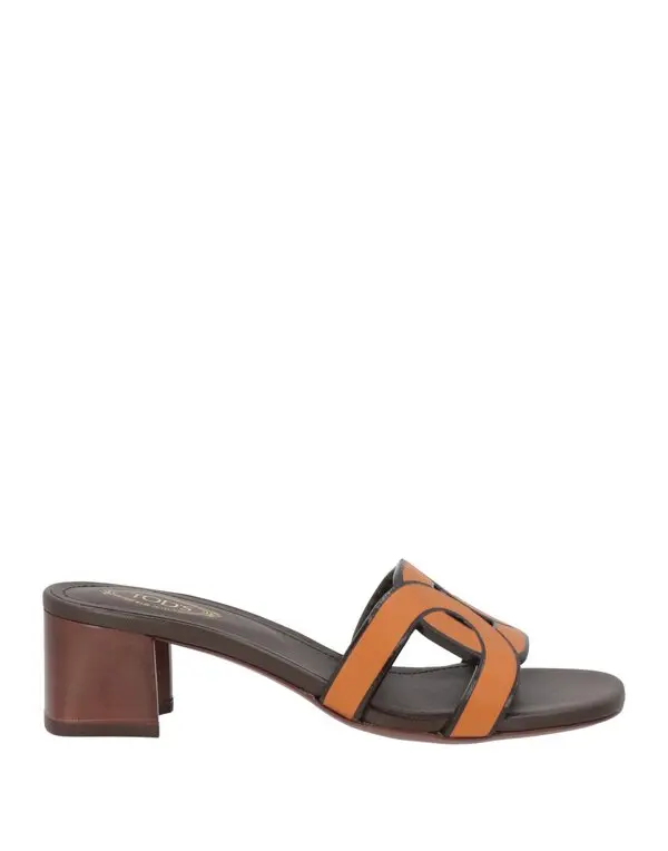 TOD'S Calfskin Slide Sandals