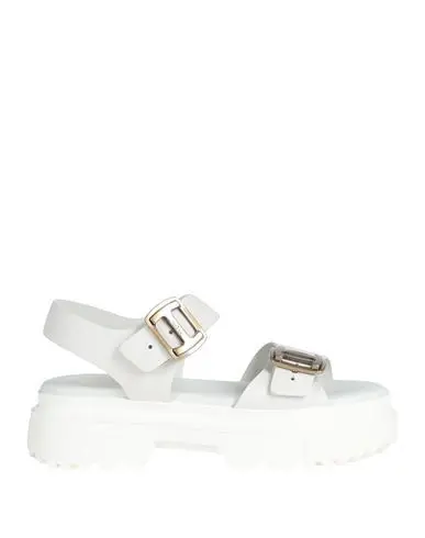 Hogan Leather Sandals - White