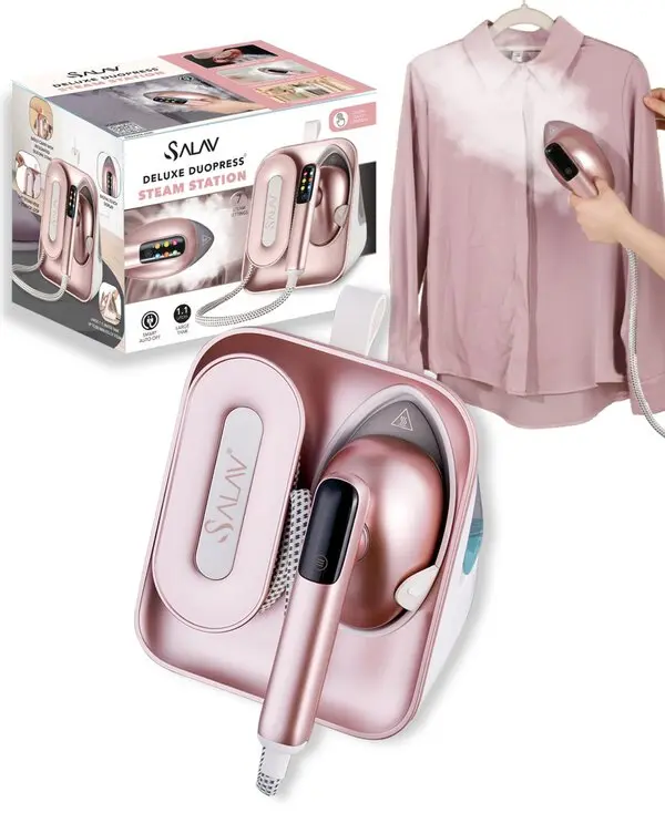 SALAV Deluxe Duopress Steam Station - Rose Gold
