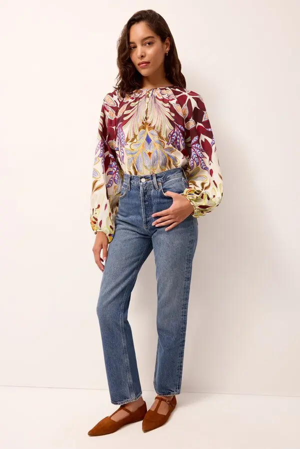 MARIE OLIVER Arabella Printed Blouse - Tranquility