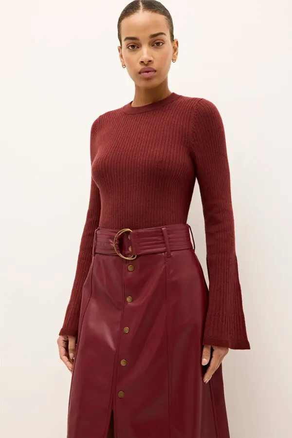 MARIE OLIVER Carrey Top - Rust