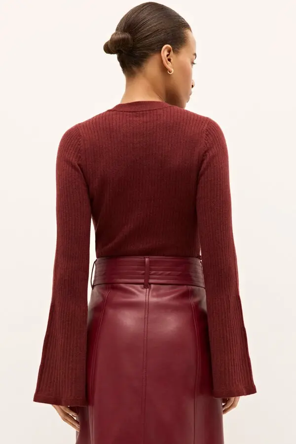 MARIE OLIVER Carrey Top - Rust