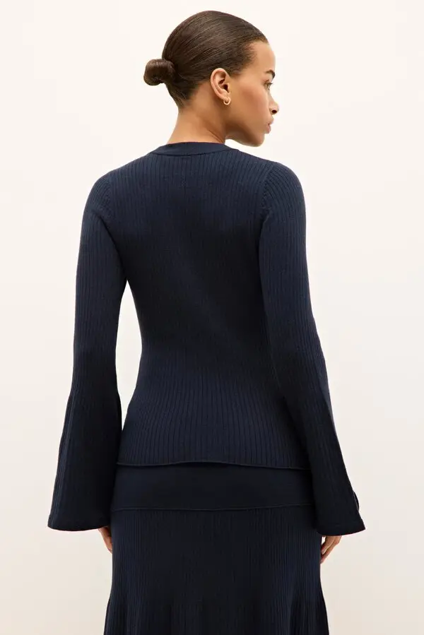 MARIE OLIVER Carrey Top - Navy