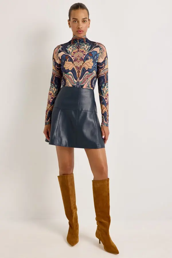 MARIE OLIVER Crawford Skirt - Naval