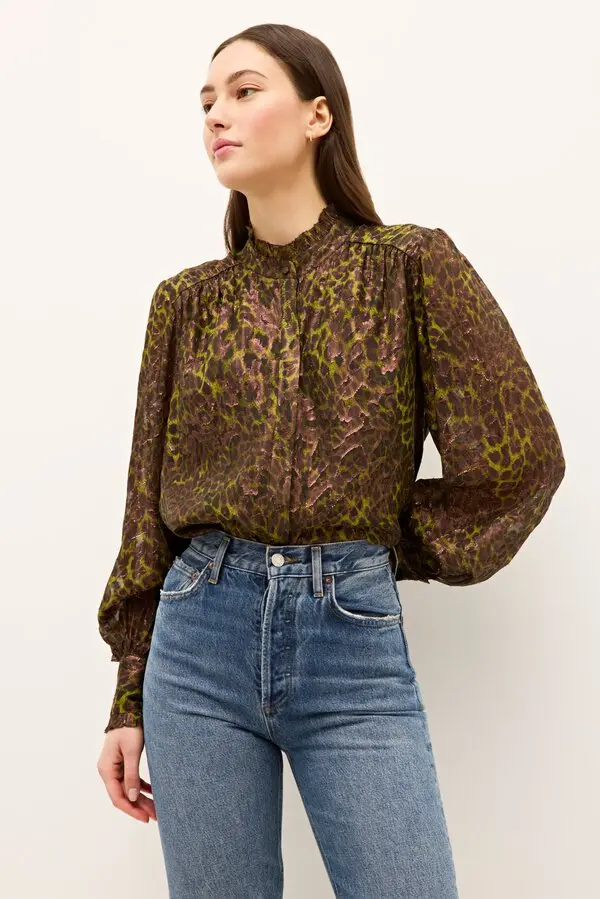 MARIE OLIVER Montana Blouse - Grasslands
